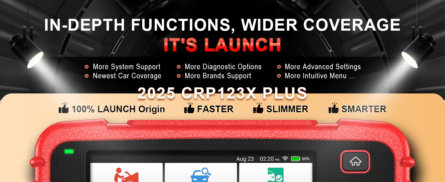 Amazon.com: LAUNCH X431 CRP 123X Plus Elite OBD2 Diagnostic Scanner, 2025 Lifetime F.ree Update ...