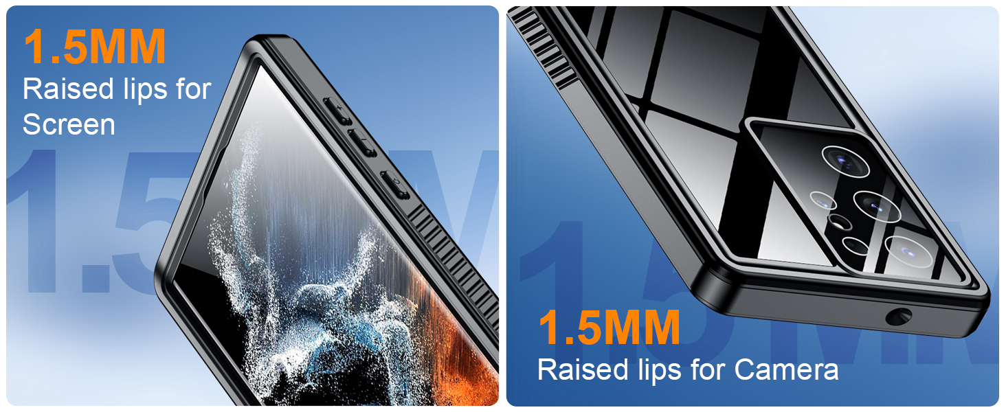 Amazon.com: Temdan for Samsung Galaxy S22 Ultra Case,Waterproof Built-in Lens & Screen Protector ...