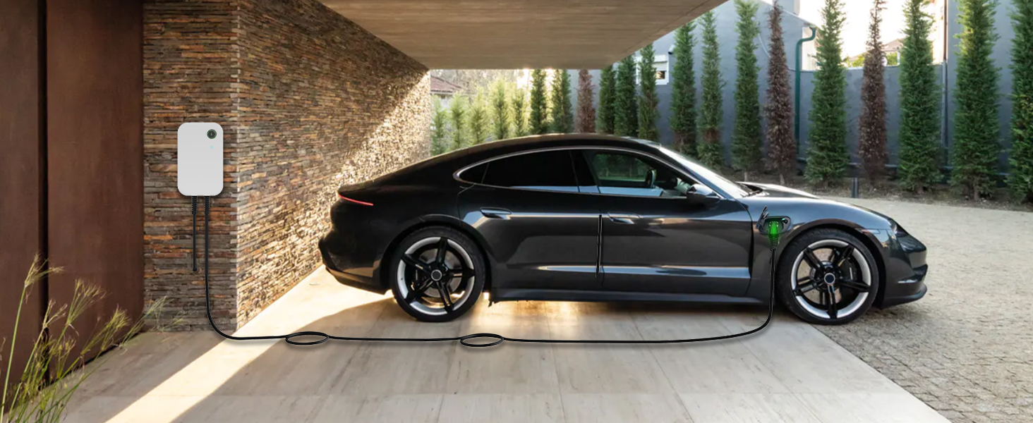 WISSENERGY EV Wallbox Ladestation Typ 2 Ladekabel, 11KW, dreiphasiges EV-Ladegerät mit IEC 62196 ...