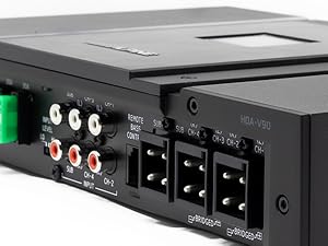 Amazon.com: Alpine Status HDA-V90 Hi-Res 5-Channel Amplifier, 75W x 4 + 300W x 1 @ 4-Ohm, 100W x ...