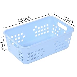 Amazon.com - NDSWKR 12 Pack Small Plastic Storage Baskets, 8.5 x 5.5 x ...