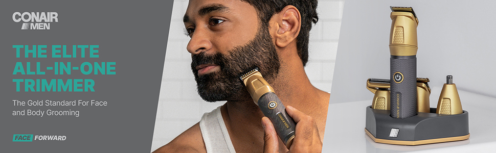 Amazon.com: Conair Men All-in-One Trimmer for Men - Nose Hair, Beard, Mustache, Body Hair ...