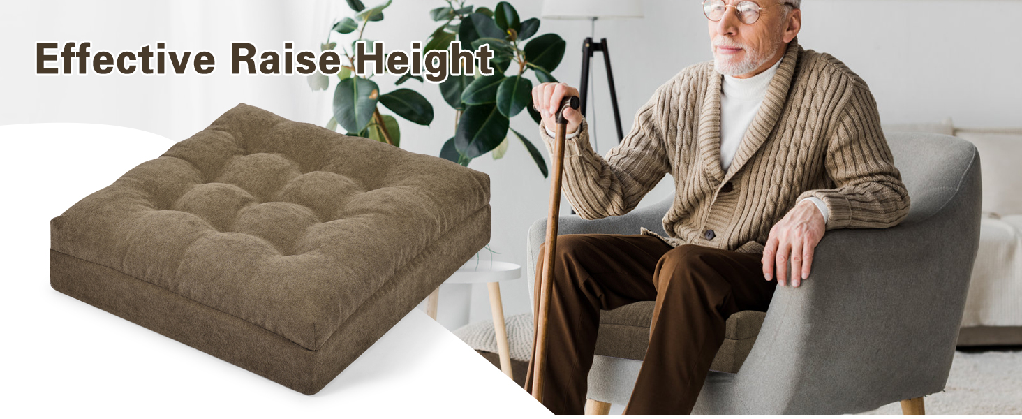 Amazon.com: TANYOO Recliner Cushion Patent Dual Layer Fillings Chair Cushion for Elderly 20x20x5 ...