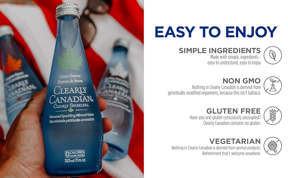 Amazon.com: Clearly Canadian Clearly Sparkling Limon Essence Unsweetened Flavored Sparkling ...