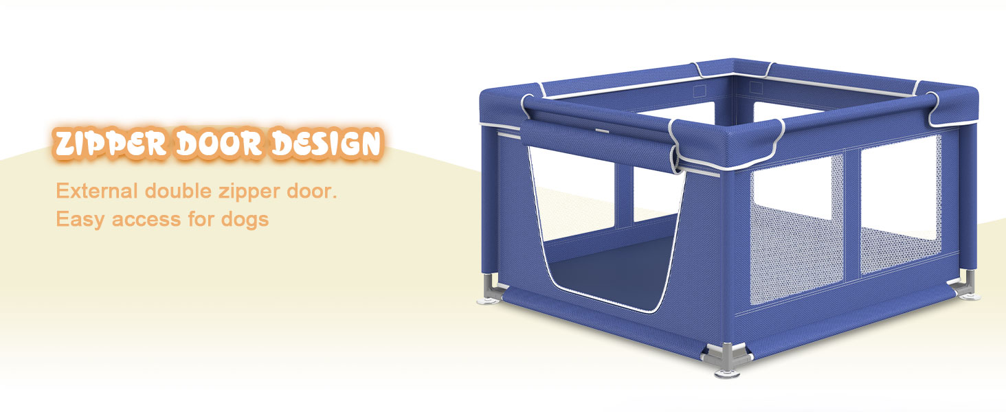 Amazon.com : besuhot Puppy PlayPen 42 × 42 Inch, Dog Playpen with Gate for Puppies, Small and ...