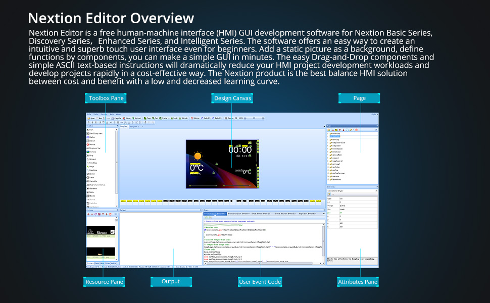 Amazon.com: Nextion 5.0″ HMI Display Basic Series NX8048T050 LCD-TFT ...