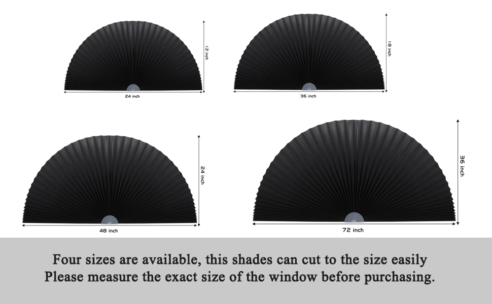 Amazon.com: MALOKI Arch Window Shades Half Circle, 2PCS Pleated Semi Circle Half Moon Arched ...