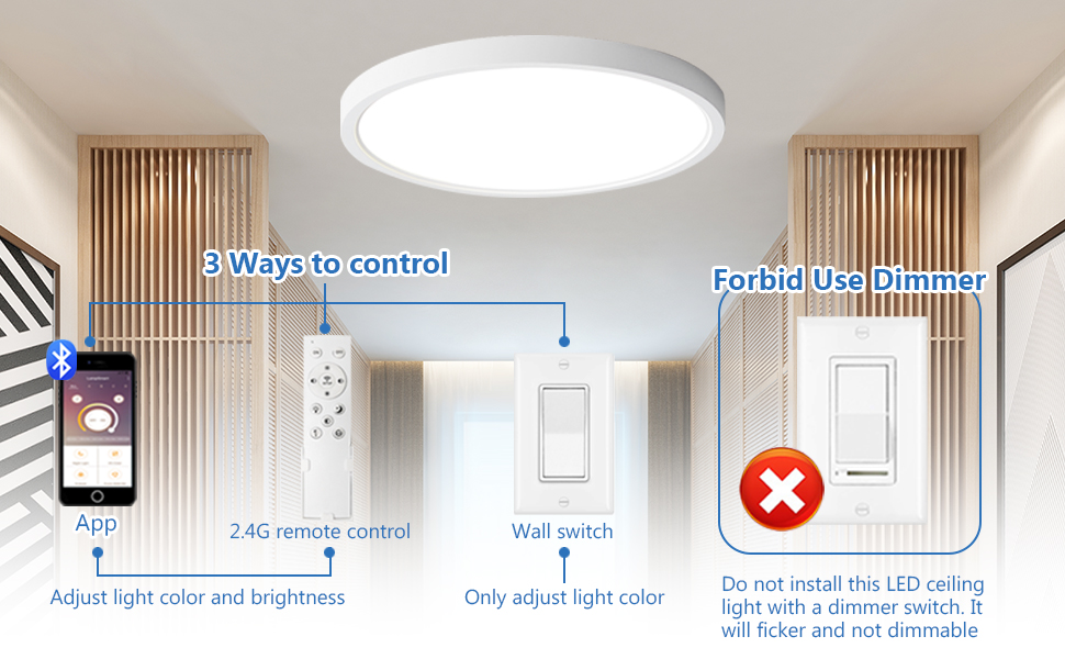 Best Remote Control Ceiling Light at Lonnie Allen blog
