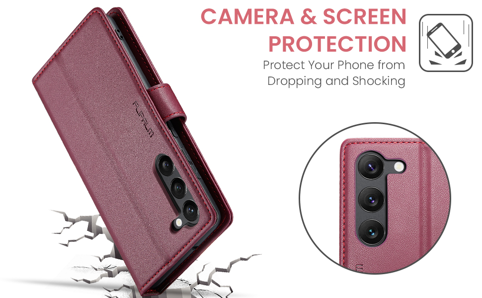 Amazon.com: FLIPALM Wallet Case for Samsung Galaxy S25 Plus/S25+, RFID Blocking Credit Card ...