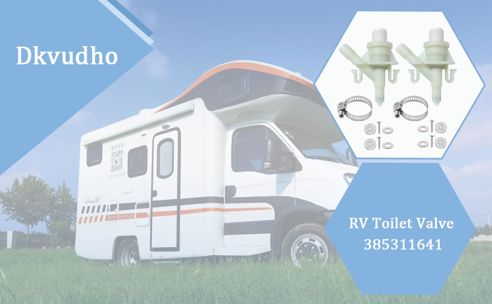Amazon.com: Dkvudho 2pcs 385311641 Water Valve Kit RV Toilet Valve Replacement for Do-me-tic ...