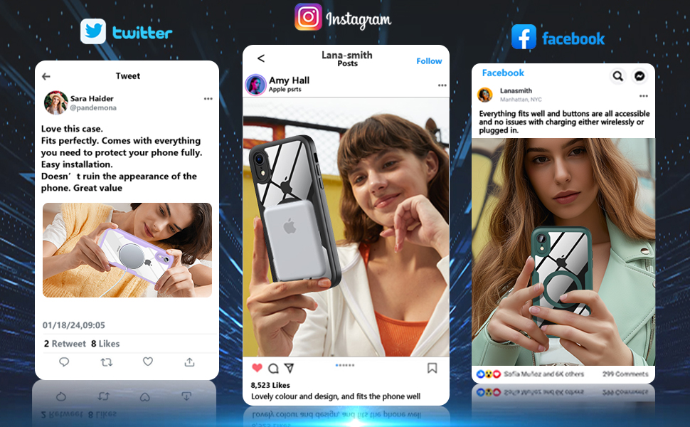 Amazon.com: BESINPO for iPhone XR Case, iPhone XR Phone Case [Compatible with MagSafe] [Full ...