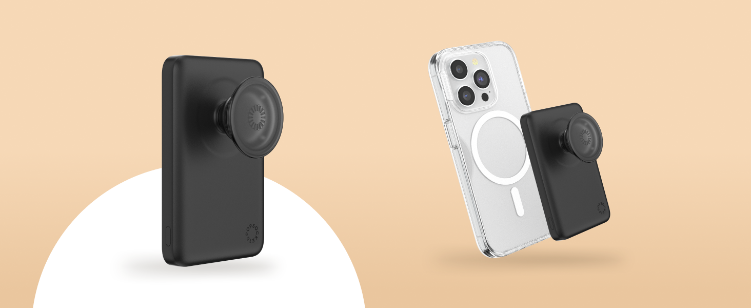 Amazon.com: PopSockets PowerPack for MagSafe Magnetic Power Bank, Portable Phone Charger ...