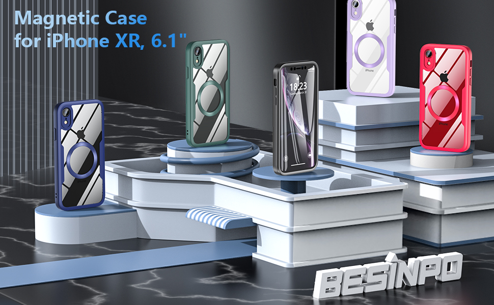 Amazon.com: BESINPO for iPhone XR Case, iPhone XR Phone Case [Compatible with MagSafe] [Full ...