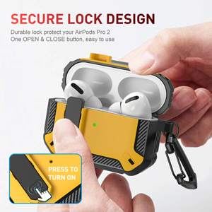 Amazon.com: Maxjoy Airpods Pro 2nd Generation/1st Generation Case Cover with Lock, AirPods Pro 2 ...