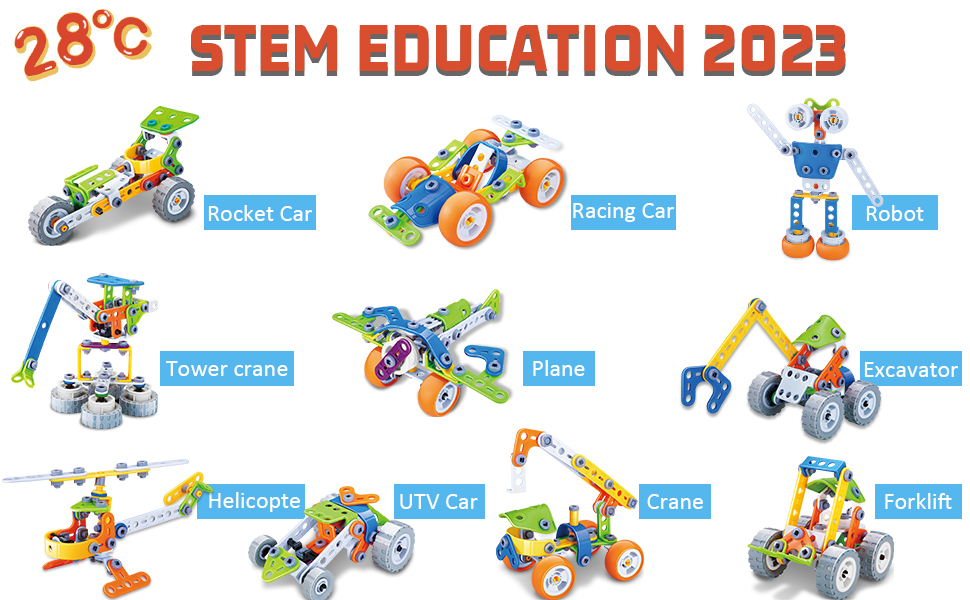 Amazon.com: 28°C STEM Building Toys for Kids 3 4 5 6 7 8+ 167PCS ...