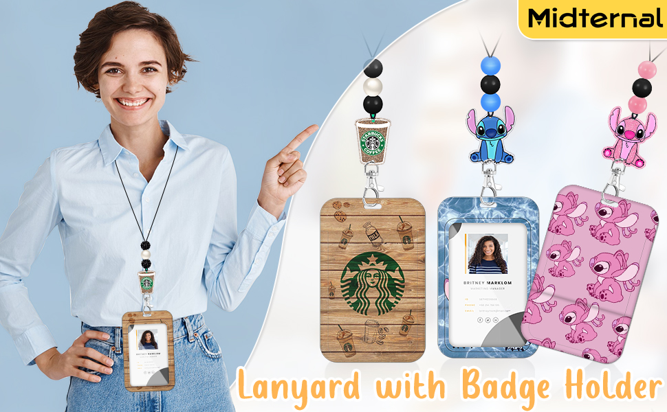 Amazon.com : Midternal Teacher Lanyard for ID Badge Card, Unique Cute ...