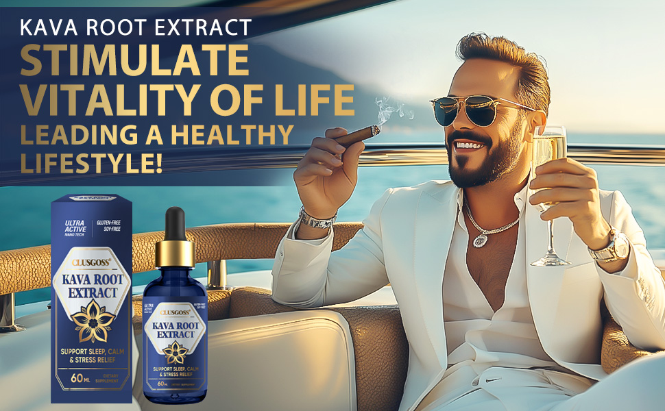 Amazon.com: Clusgoss Kava Kava Root Extract Supplement, Calming High Concentration Kava Drops ...