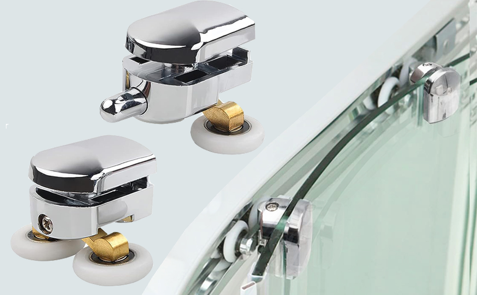 Cokritsm 8PCS Shower Door Rollers, 25mm Sliding Shower Doors Wheels ...