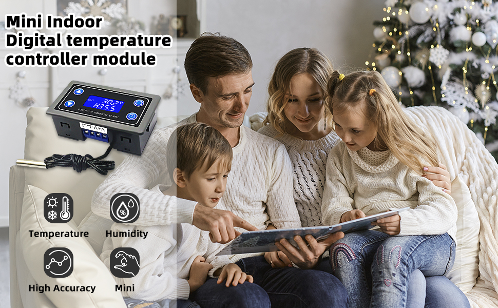 DaFuRui DC 12V Electronic Temperature Controller Programmable -50 to 110 Degree Celsius Heating ...