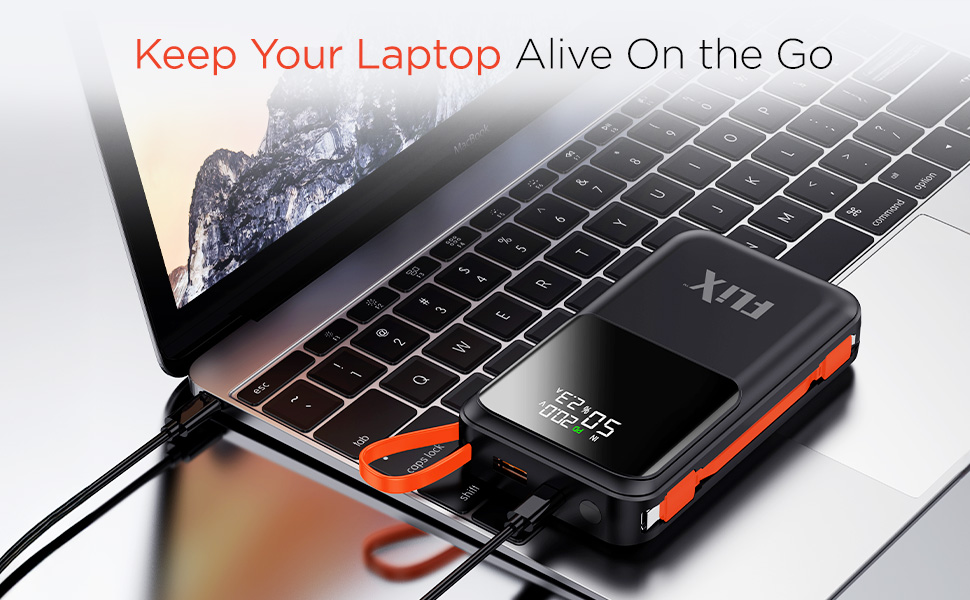 FLiX (Beetel) UltraCharge XPB-P45 20,000mAh 45W QC Power Delivery PPS Power Bank, in-Built Type ...