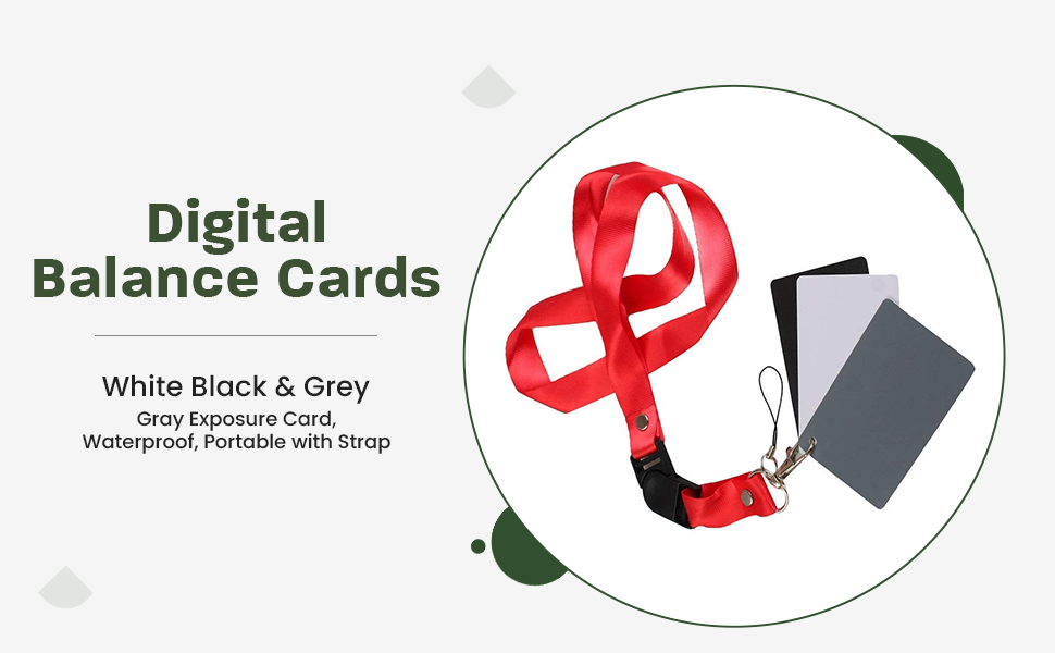 Buy Kamron 3 in 1 Digital White Black Grey Balance Cards, Gray Exposure Card, Waterproof ...