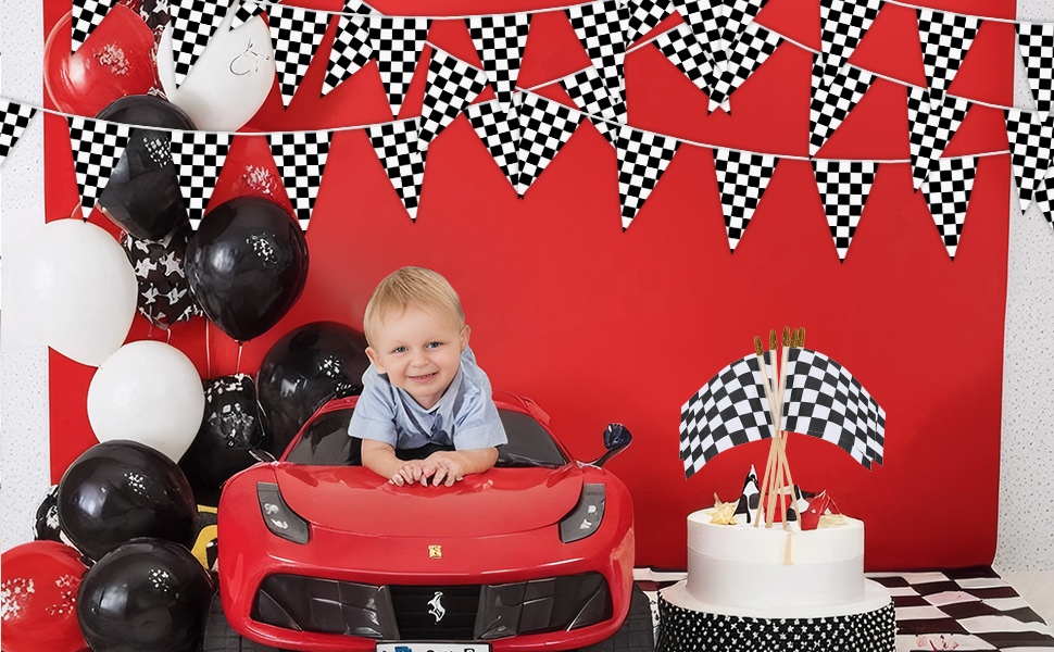 Amazon.com: MARFOREVER 100 ft Black and White Checkered Flag Banner ...