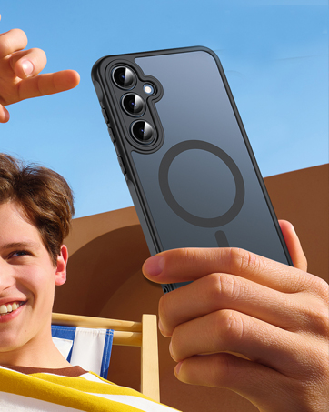 ottpluscase for Samsung A55 5G Phone Case with Tempered Glass Screen Protector,[Shockproof ...