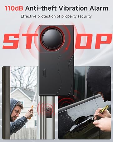 Amazon.com: 110dB Car Alarm System, Anti-Theft Vibration Alarm with 10 ...