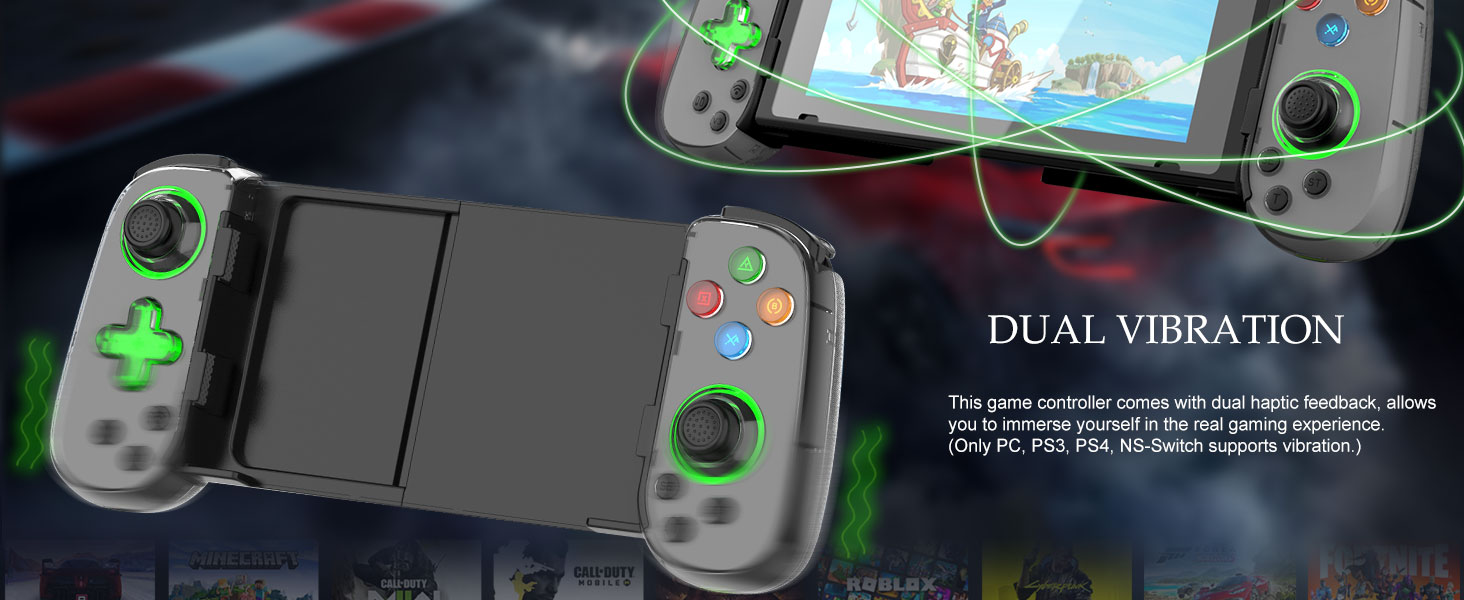 Amazon.com: Joso Wireless Phone Controller for iPhone/Android, Mobile Game Controller with Hall ...