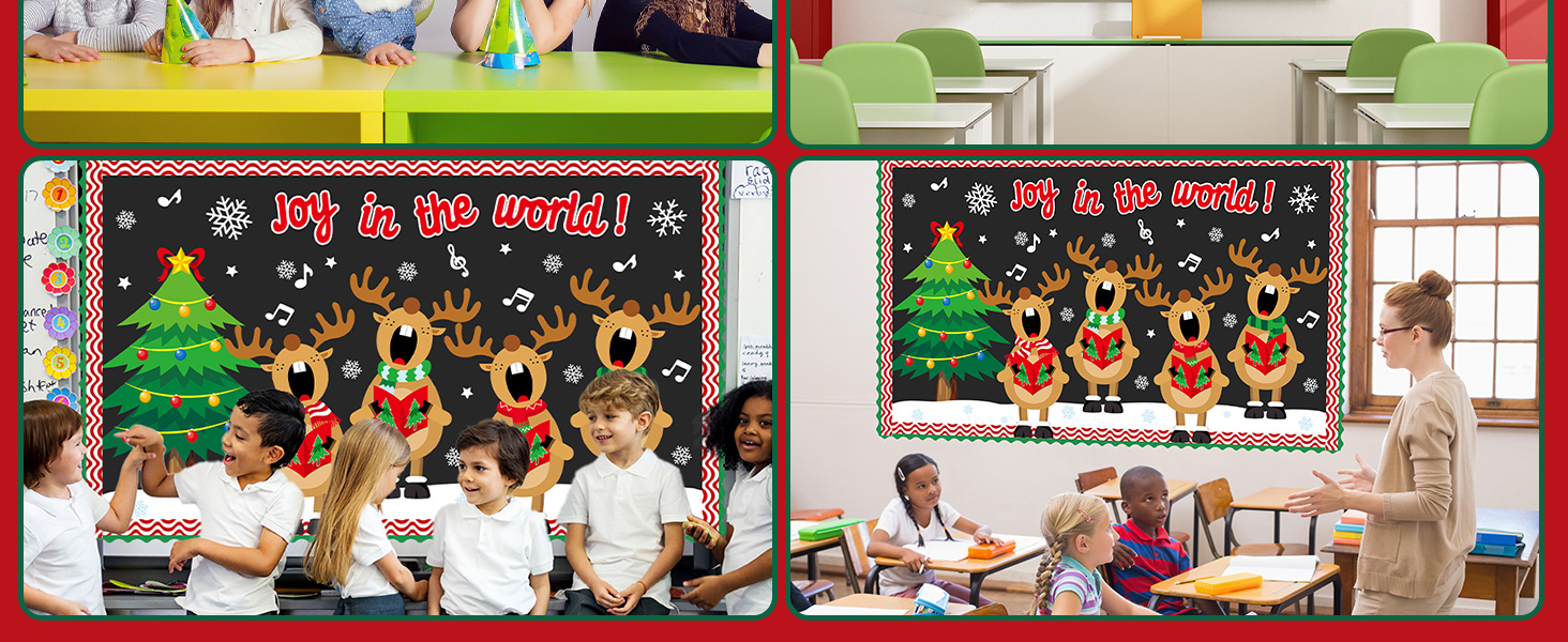 Amazon.com: Christmas Bulletin Board Set Summer Christmas Classroom ...