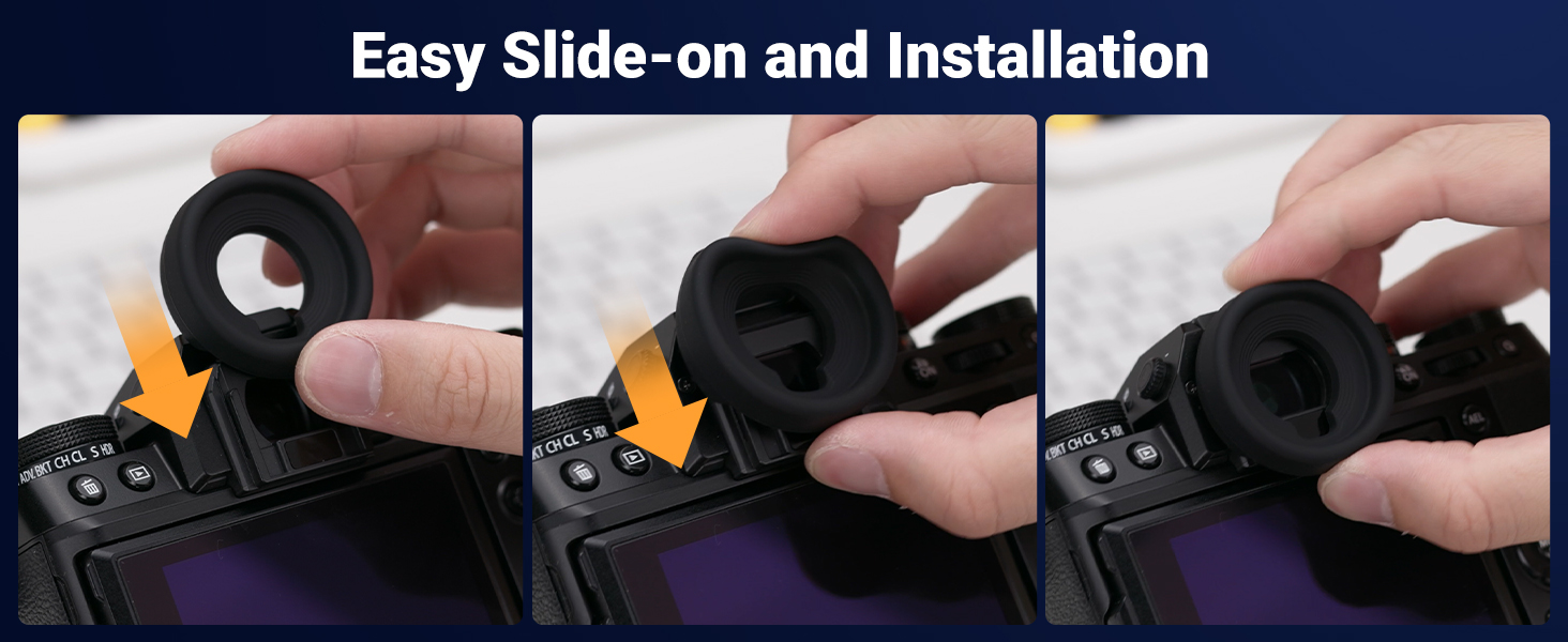 Amazon.com : JJC EC-GFX Round Eyecup Eye Cup Eyepiece Viewfinder for Fuji Fujifilm X-T5 XT5 X-T4 ...