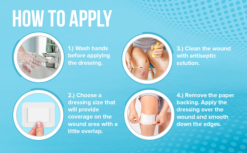 Amazon.com: JJ CARE Waterproof Adhesive Island Dressing [Pack of 25], 6” x 6” Sterile Bordered ...