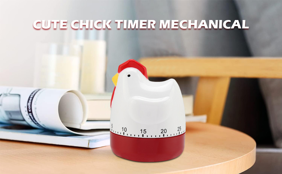 Amazon.com: Chicken Timer, Cute Cartoon Animal Countdown Timer, Lovely Chicken Timer Mechanical ...