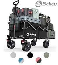 Sekey XXL Plus Bollerwagen Faltbar 200L 200KG Tragkraft, Faltbarer Bollerwagen Geländetauglich ...