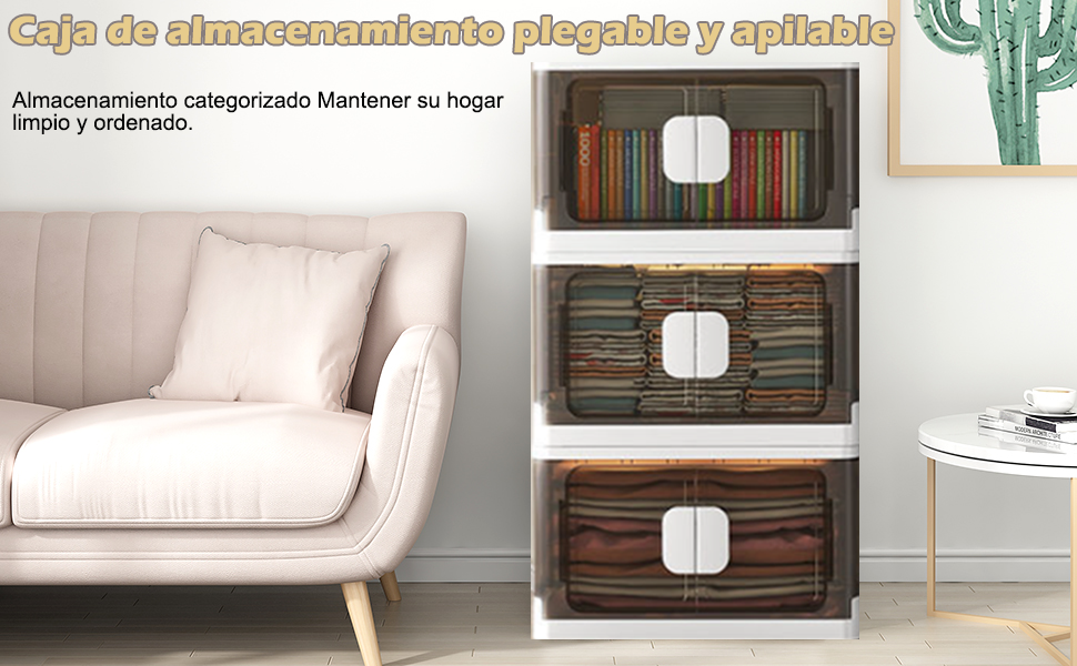 MGKR Cajas de Almacenamiento 3 Niveles, Caja de Organización de ...