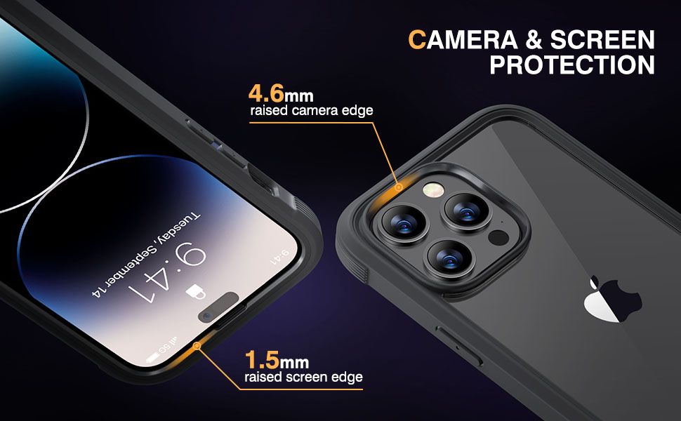 Amazon.com: Diaclara Designed for iPhone 14 Pro Max Case 6.7, [2023 Upgraded] Full Body Rugged ...