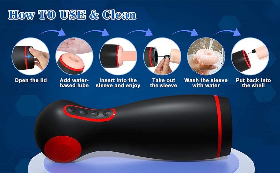 Amazon.com: Automatic Hands Free Male Masturbator, 10 Vibration Masturbation Cup with 7 Sucking ...