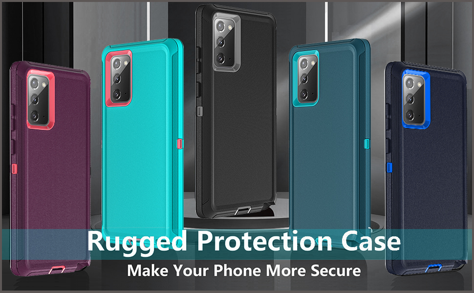 Amazon.com: YKHJKLEC for Samsung Galaxy Note 20 Case, Military Grade Shockproof/Drop Proof/Dust ...