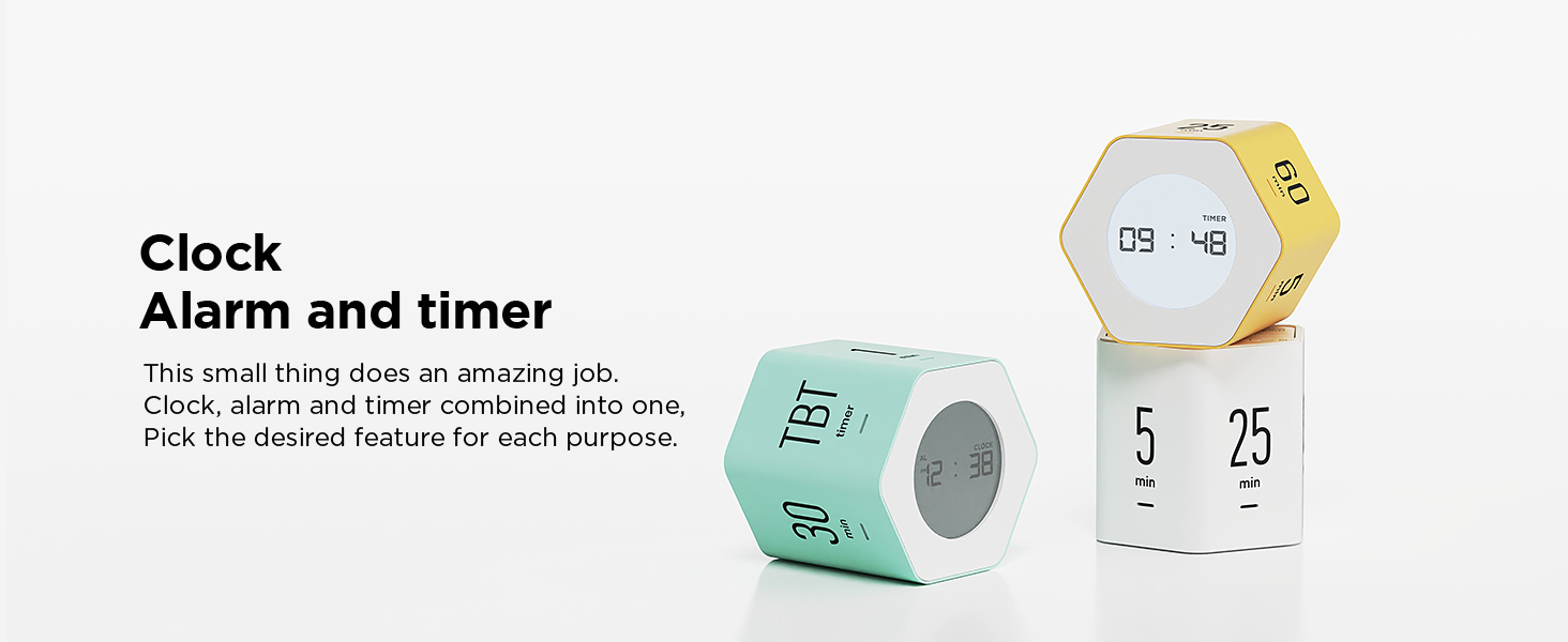 Amazon.com: mooas Multi-Hexagon Clock Cube Timer, Digital Clock Time Timer, Pomodoro Timers ...