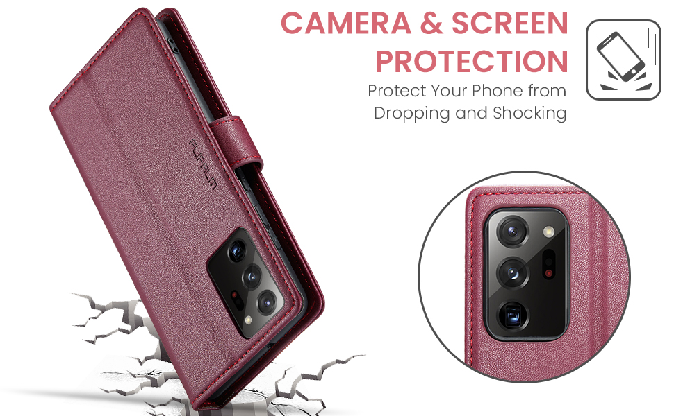 Amazon.com: FLIPALM for Samsung Galaxy Note 20 Ultra 5G Wallet Case with RFID Blocking Credit ...