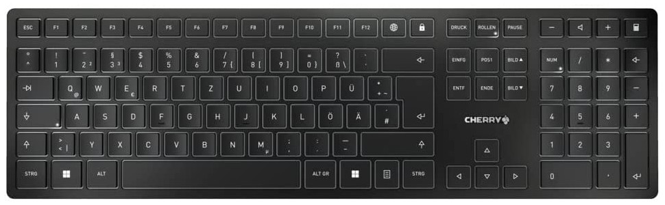 CHERRY KW 9100 SLIM, Wireless Design Keyboard, UK Layout (QWERTY ...