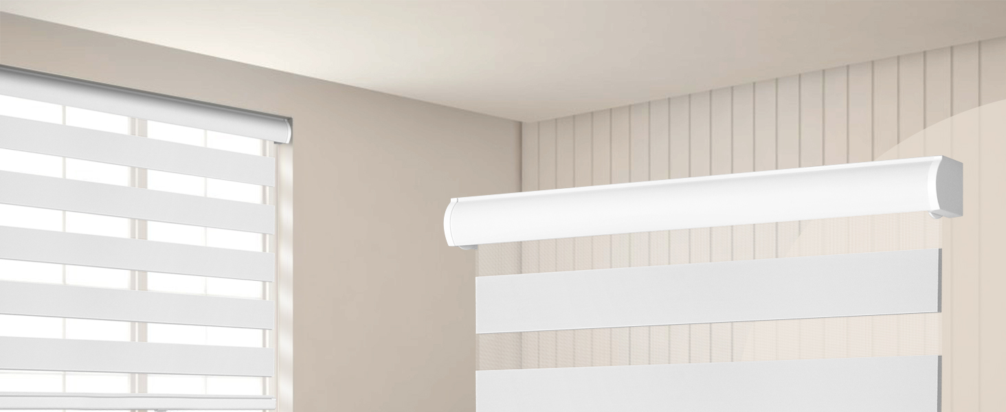 Amazon.com: SEEYE Cordless Zebra Blinds for Window, French Door Blinds Free-Stop Roller Window ...