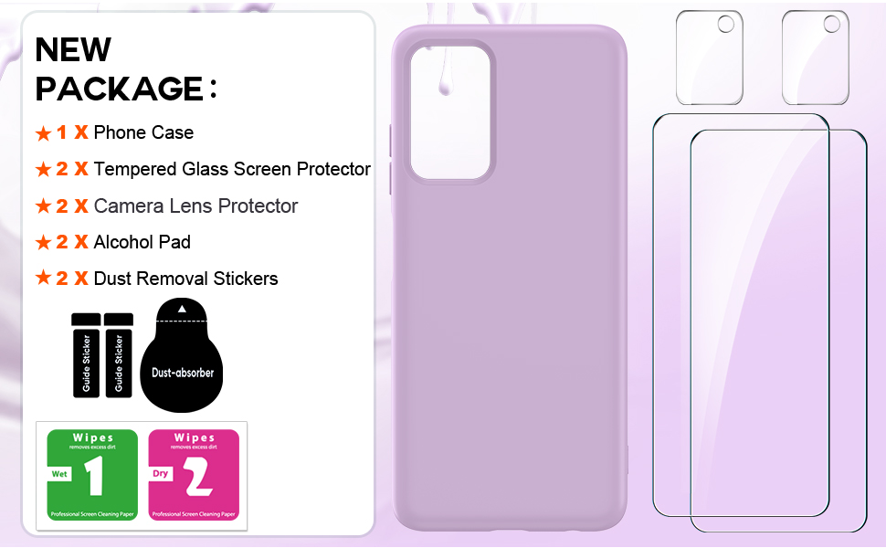 Amazon.com: LeYi for A03S Samsung Phone Case: Galaxy AO3S Case (6.5 Inch) with 2 PCS Tempered ...