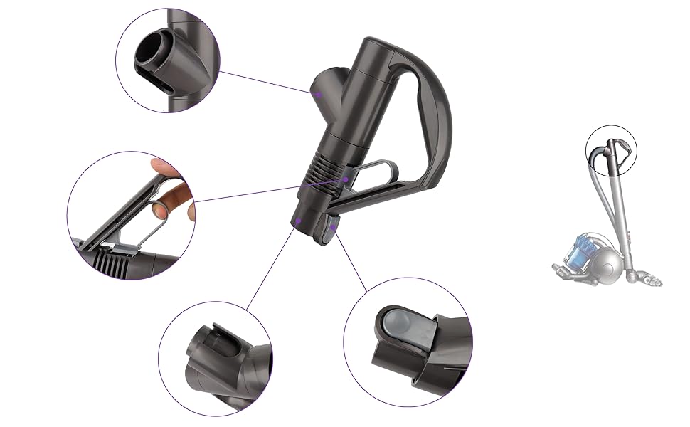 Poignée de Rechange pour Dyson DC19 DC23 DC26 DC29 DC32 DC36 DC37 Aspirateur Poignée de ...