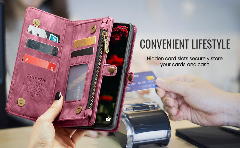 Amazon.com: Kowauri Wallet Case for Samsung Galaxy A16 5G, Zipper Purse Folio Leather Wallet ...