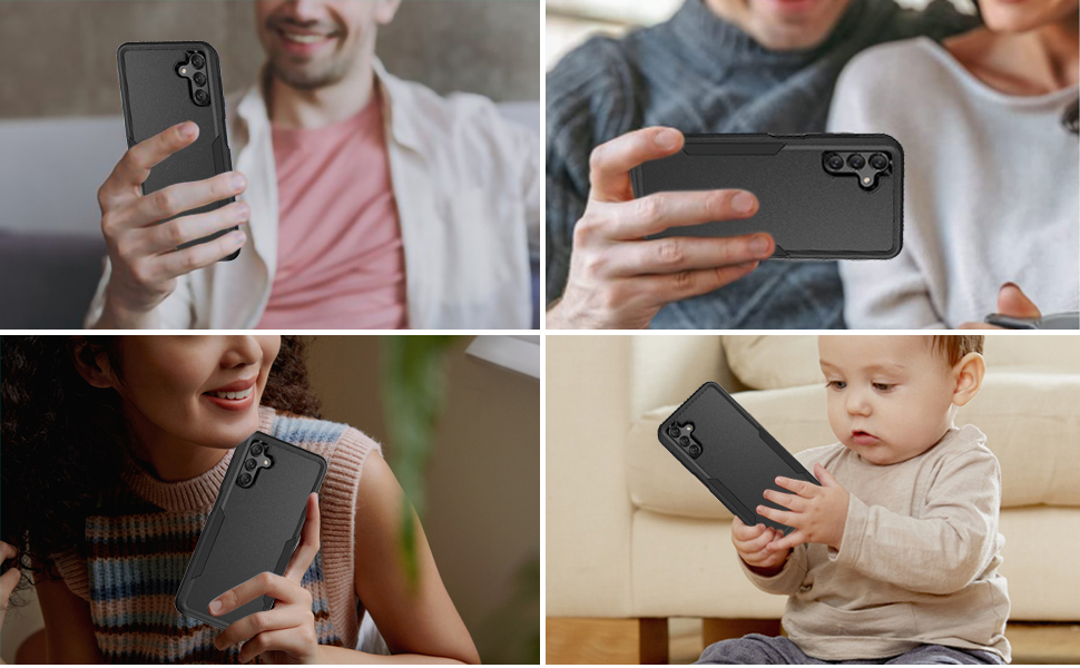 Amazon.com: Aozuoton Galaxy A13 5G Case with Screen Protector, Full Body Protection Durable ...