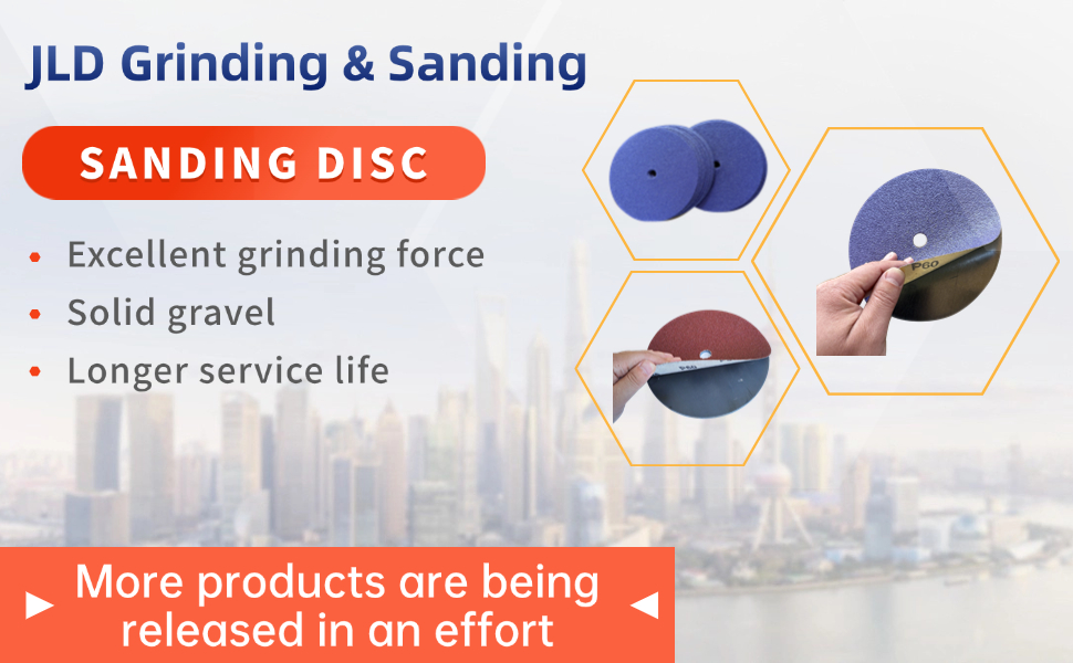 JLD 7" Sanding Disc, 60 Grit Blue Zirconia Sticky, for JLD10-8 Lawn Mower Blade Sharpener and ...