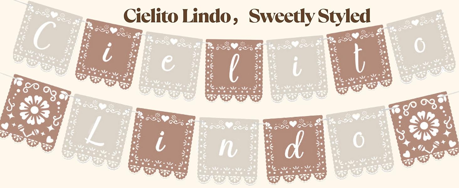 Amazon.com: KARAQY Mexican Cielito Lindo Party Decorations - Cielito ...