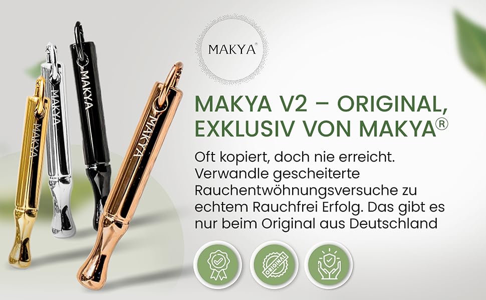 Makya V2 Die Revolution der Rauchentwöhnung I Das Original I Gold – Für den stressfreien ...