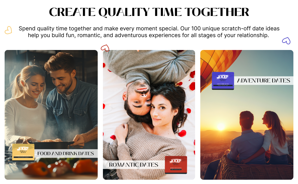 Amazon.com: 100 Date Night Ideas Scratch-Off Cards: Fun & Romantic Game for Couples | Special ...